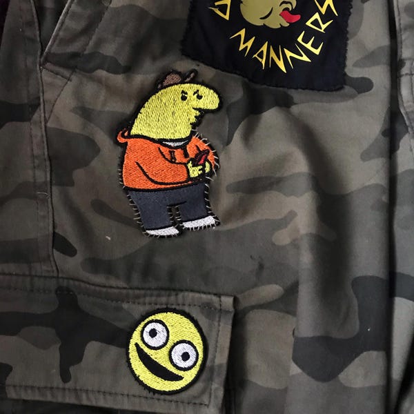 Smiling Friends Charlie and Pim Mini Iron-on Embroidery Patches - Etsy