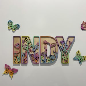 Wooden Space Theme Letters I Space Theme Children's Name Sign - Etsy