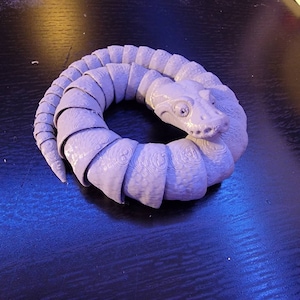 Ball Python Snake Digital .STL File for 3dprinting, Articulated Fidget ...