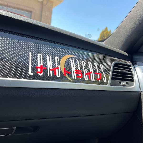 Long Nights "nightlife" Rare JDM Vinyl Sticker Die-cut Decal - Etsy