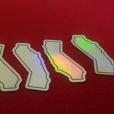 California Holographic Vinyl Sticker, Cali, California Love, California ...