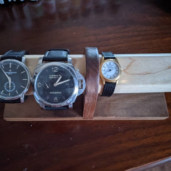 Timestand L Adjustable Four Watch Stand in Walnut Wood for Special Gift ...