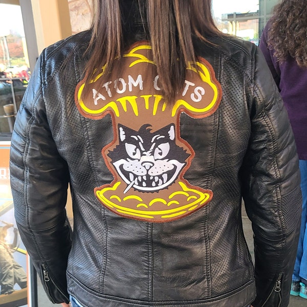Atom Cats Patch Large Embroidered Fallout - Etsy