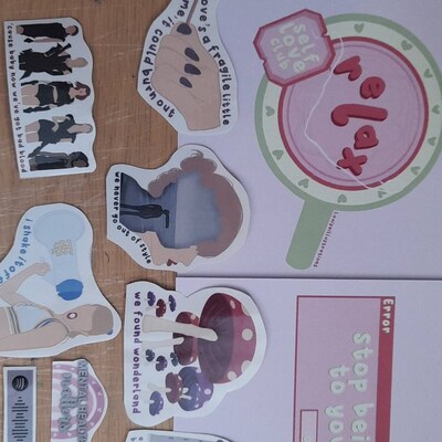 Taylor Inspired Red Kiss Cut Vinyl Stickers Weatherproof, Laminated and ...