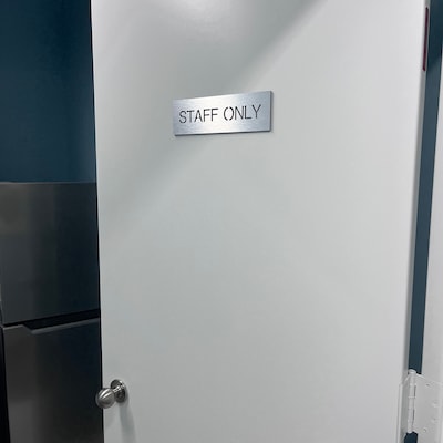 Staff Only Sign for Office Doors. Employees Only Sign. Private Entry ...