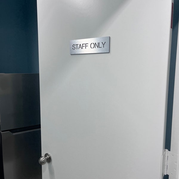 Staff Only Sign for Office Doors. Employees Only Sign. Private Entry ...