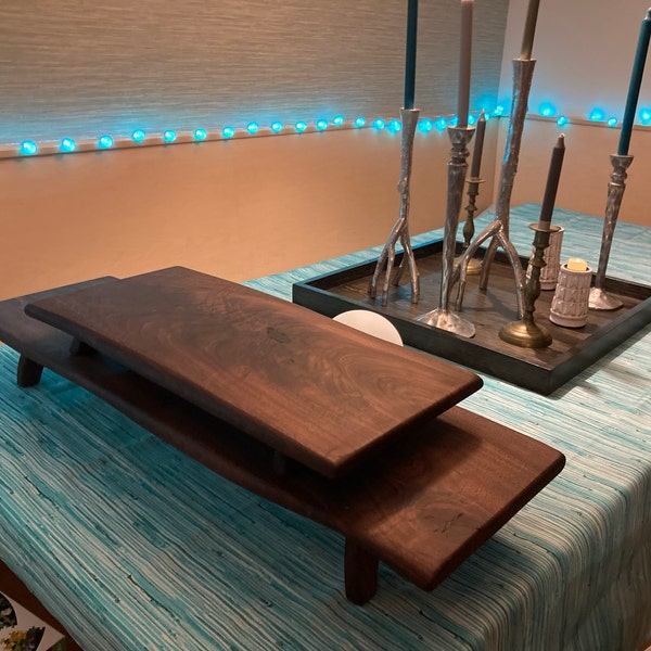 Handcrafted Walnut Recipe Stand Rustic Elegance A Timeless Addition to ...