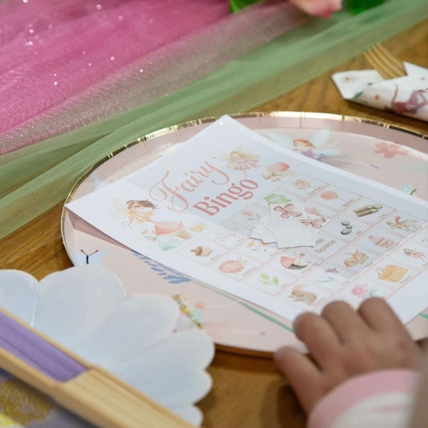 Fairy Bingo 20 Cards Fairy Games Fairy Party Games Fairy Garden Bingo ...