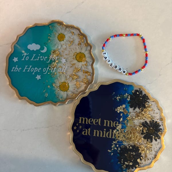 BTS INSPIRED Trinket Tray Gold - Etsy