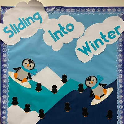 Teachers School Bulletin Board Cutouts Winter Bulletin Board Kit ...