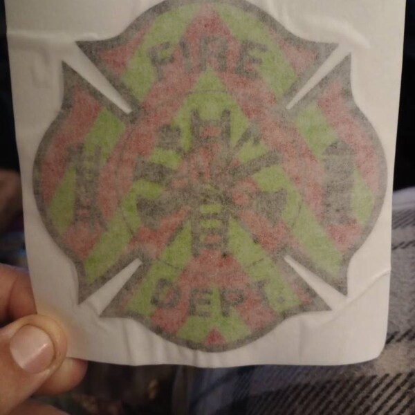 PINK Fire Department Firefighter EMT EMS Paramedic Decal Breast Cancer ...