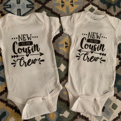 Cousin Crew Onesie® New to the Cousin Crew Onesie® Cute Cousin Crew Baby Onesie® Cousin Crew Boy ...