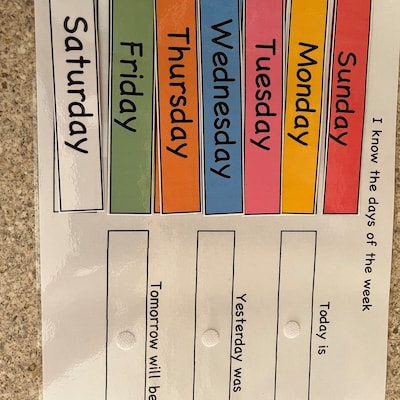 Days of the Week, Pre School Learning, Calendar, EYFS, Nursery, KS1 ...