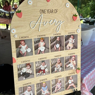 Baby Milestone Boho Baby Milestone Wooden Daisy Flower Milestone Disc ...