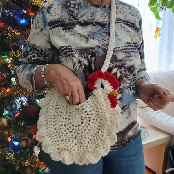 Crochet Chicken Bag Pattern Only U.S Terms - Etsy
