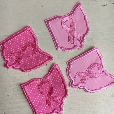Cancer Ribbon Machine Embroidery Design, Fill Stitch Design, Cancer ...