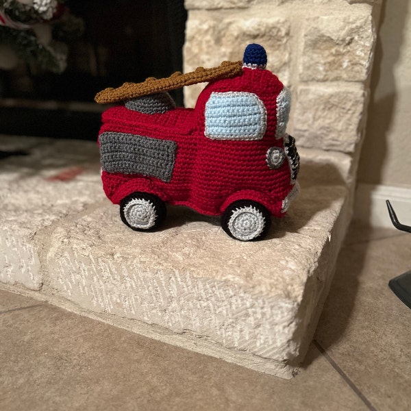 Fire Engine PDF Crochet Pattern - Etsy
