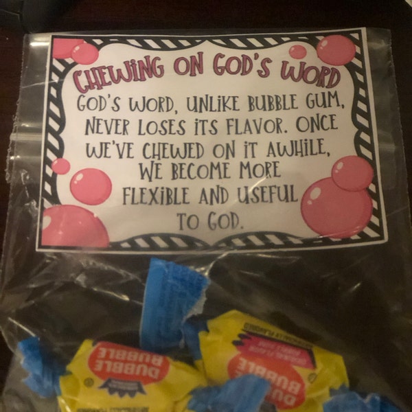 Chewing on God's Word - Sunday School Printable - Church Printable ...