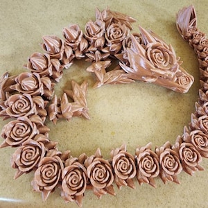 Rose Dragon, Cinderwing3d, STL File for 3D Printing, STL Print Files ...