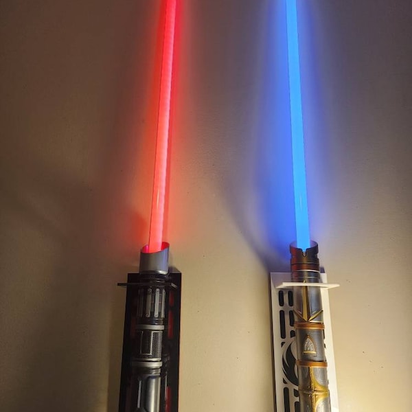 Lightsaber Wall Mount - Vertical Lightsaber Stand - Customizable ...