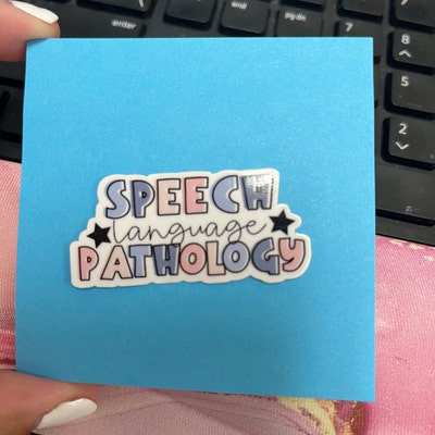Speech Therapist Sticker SLP Sticker SLP Grad Gift Cf - Etsy