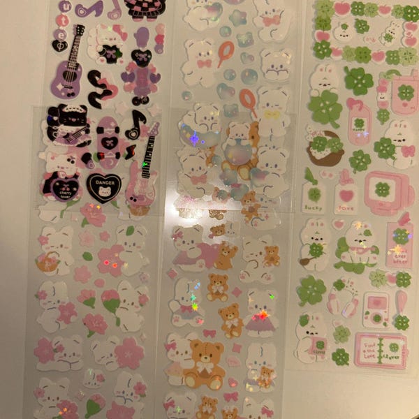 Kpop Toploader Polco Deco Sticker Sheets | Kawaii Sticker Sheets | Cute ...