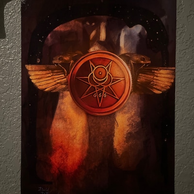 In His Name Baphomet Thelemic 13x19 Inch Wall Art Print. - Etsy