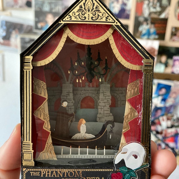 Hanging Ornament Phantom of the Opera 3D Puzzle Lazer Paper Model Craft ...