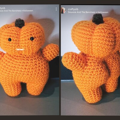 Cheeky Pumpkin Head With Booty Crochet Pattern PDF - Etsy