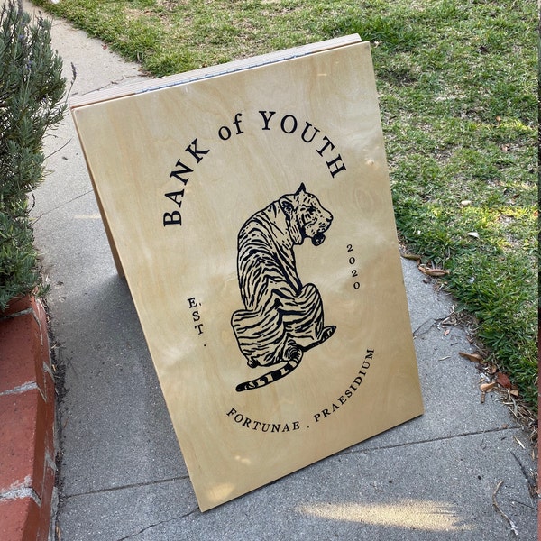 Custom Engraved Wood Acrylic A Frame Sign Sandwich Board Outdoor ...