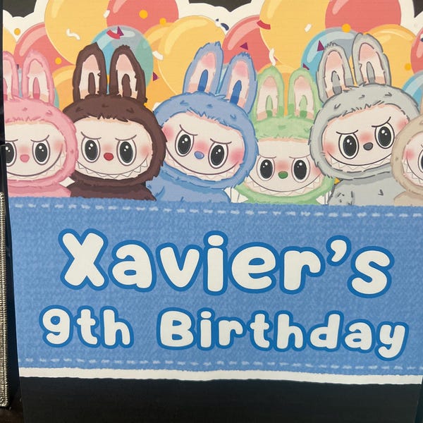 Labubu-inspired Birthday Invitation Template | Editable Canva Design ...