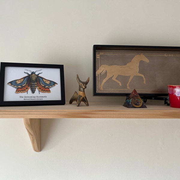 Edvard Munch's the Scream Hawkmoth Painting Print 6x8 | Framed ...