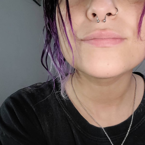 Septum Ring, 20g, 18g, 16g 14g X 6mm X 3mm, Tiny, Small, High Quality ...