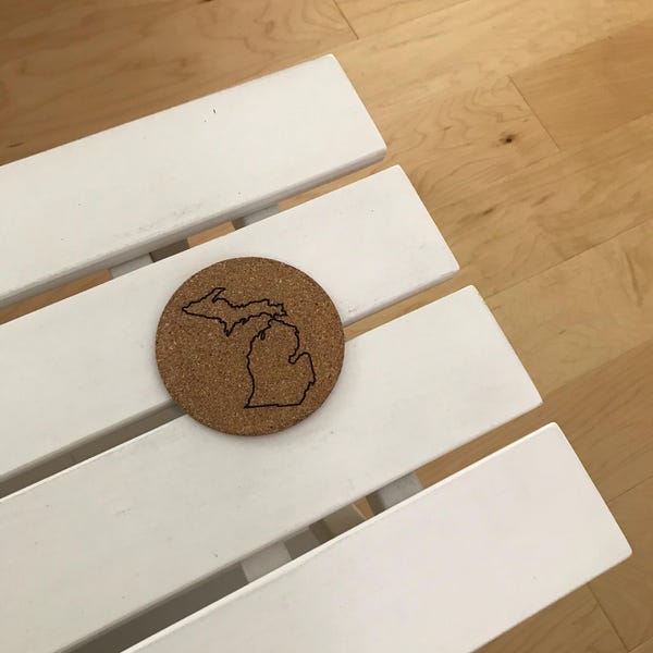 Michigan Coasters (4-pack) - Etsy