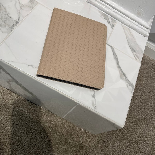 Woven Beige Leather iPad Case | Boho Chic Cover for iPad Pro/air | iPad ...