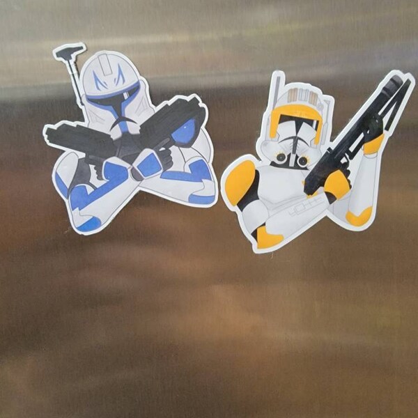 Captain Rex and Commander Cody Waterproof Stickers - Etsy