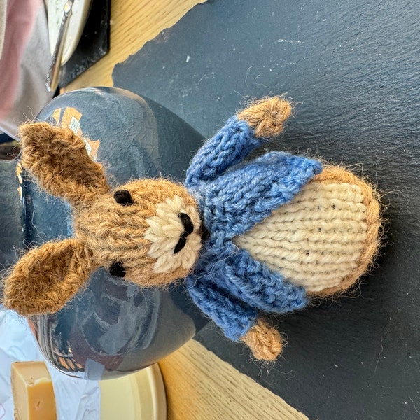 PDF KNITTING PATTERN Rabbit Creme Egg Cover, Easter Bunny Knitting ...