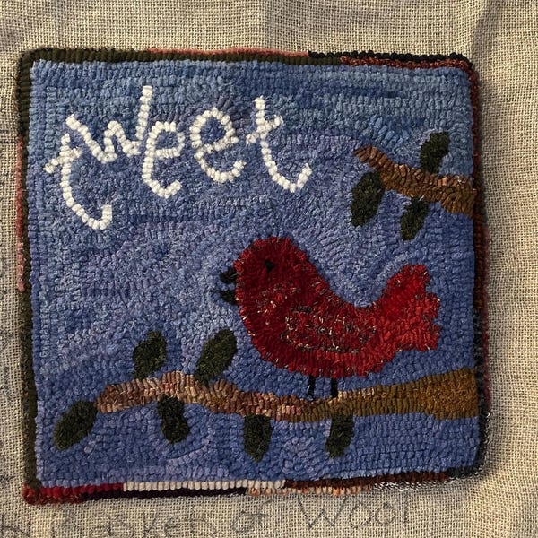 Primitive Folk Art Rug Hooking Pattern Sunflowers & Pumpkins - Etsy