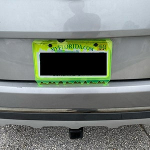 Flame License Plate Frame - Etsy