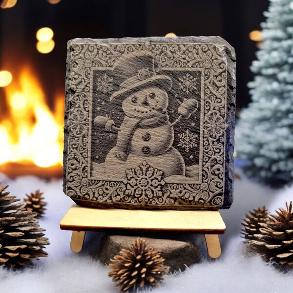 Snowman 3D Illusion PNG Laser File, 3d Illusion Engraving, Christmas ...
