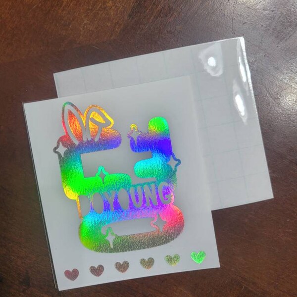 NCT WISH Holographic Vinyl Sticker Decal - Etsy