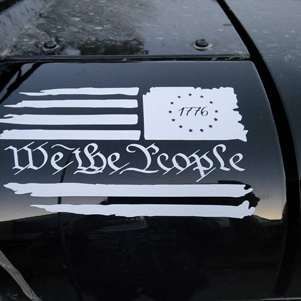 American Flag Decal - Pair of Decals - Premium Vinyl - Subdued/reversed ...