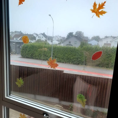 Autumn Leaves Window Stickers, Autumnal Leaves Window Sticker, Autumn ...