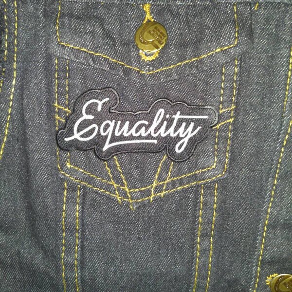 Equality Embroidered Patch - Feminist Iron on Patches, Pride Patch ...