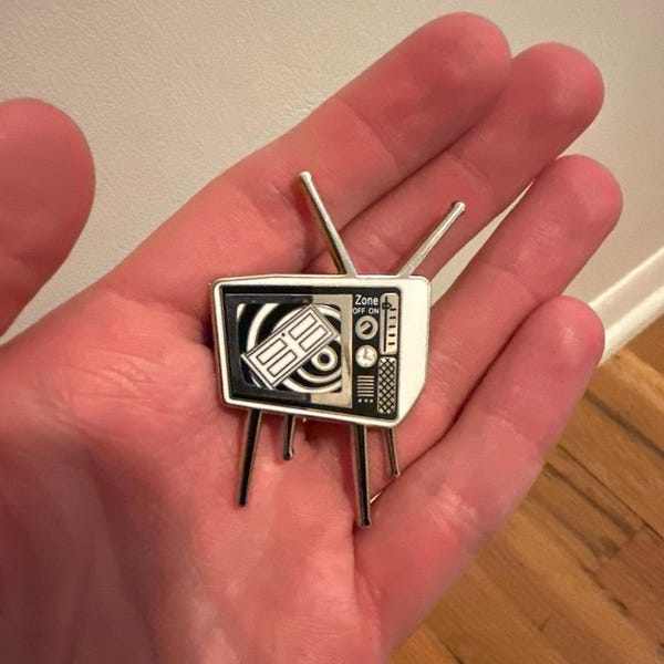 Twilight Zone TV Enamel Pin | Rod Serling Show Series | Eye of the ...