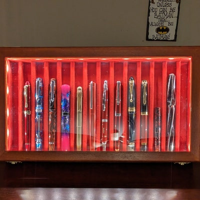 Pen Box, Wooden Case. Display for Fountain Pen Collection - Etsy