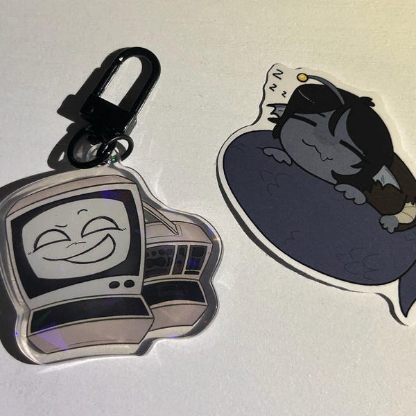 Roblox Pressure Holographic Acrylic Keychains - Sebastian Solace and ...
