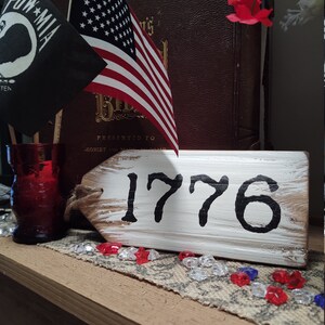 Betsy Ross Wood Flag, Patriotic Decor, Primitive 1776 Sign, Rustic Tag ...