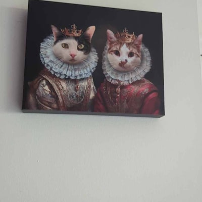 Custom Royalty Pet Portrait, Renaissance Dog Portrait, Renaissance Cat ...