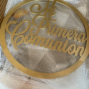 Mi Primera Comunion First Communion Mi Bautizo Wood Signs Backdrop ...